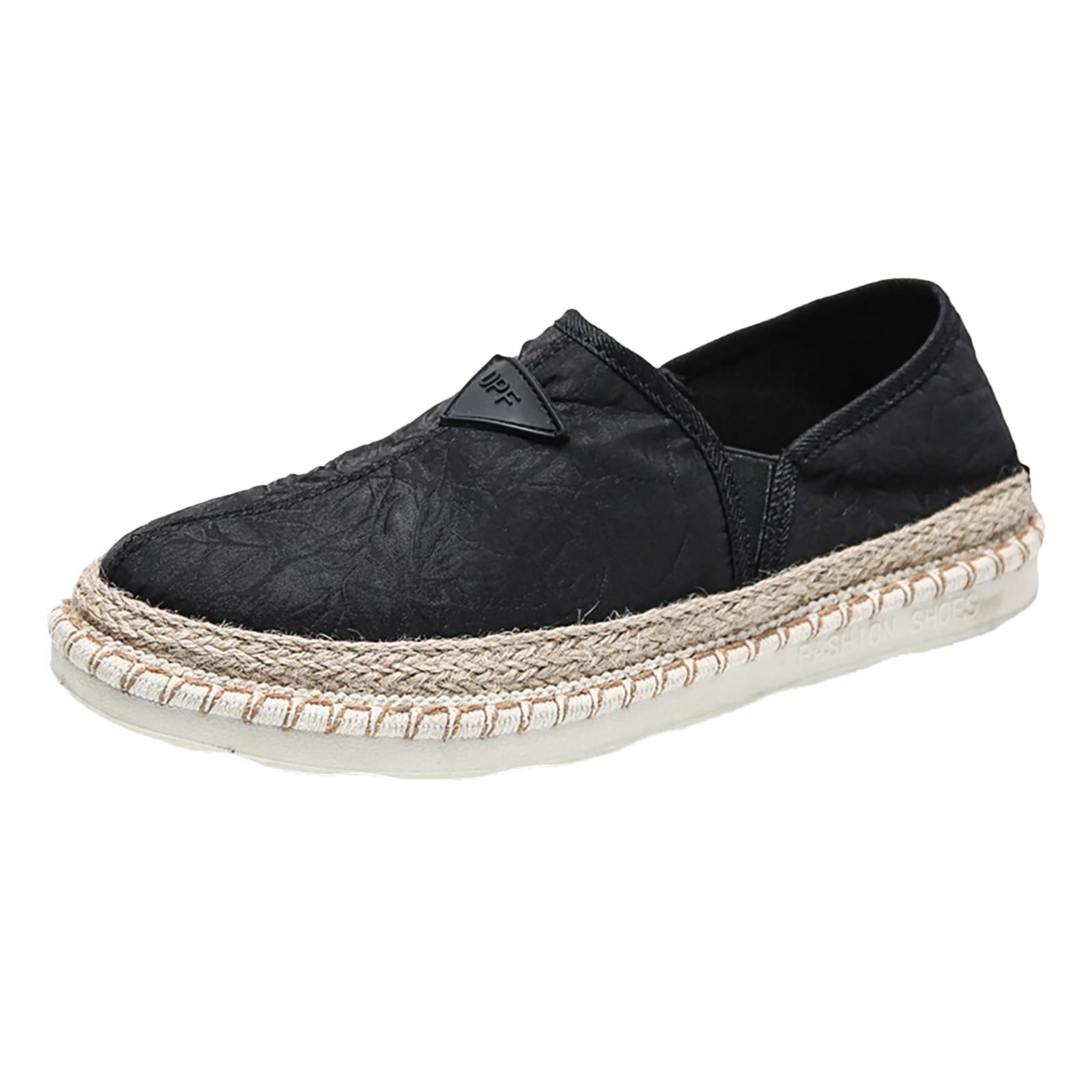 Men Low Top Breathable Casual Walking Shoes Canvas Most Popular Mens Casual Shoes Black