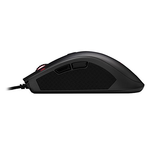 HyperX Pulsefire FPS Pro - Gaming Mouse, Software Controlled RGB Light Effects & Macro Customization, Pixart 3389 Sensor Up to 16,000 DPI, 6 Programmable Buttons, Mouse Weight 95g,Black