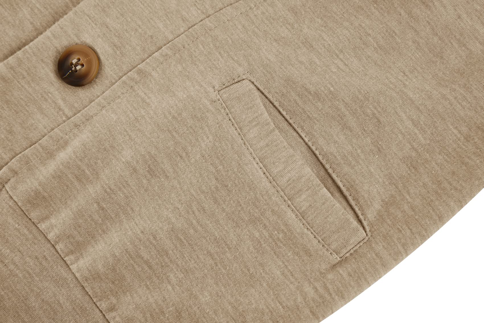 Rmccay Toddler Boys Cardigan Jacket Button Up Casual Cotton Jacket for kids Thin Coat for Boys