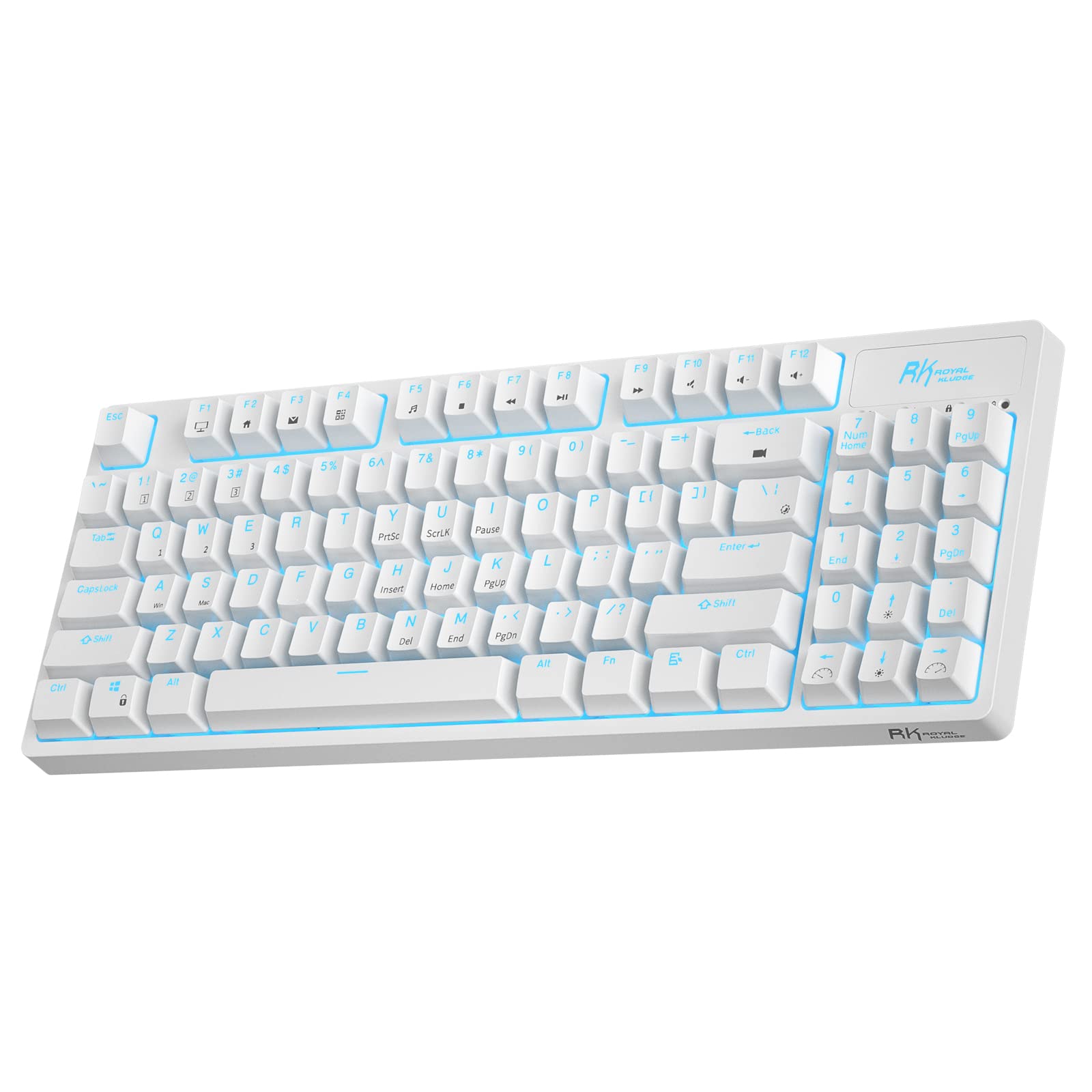 RK ROYAL KLUDGE RK89 85% Triple Mode BT5.0/2.4G/USB-C Hot Swappable Mechanical Keyboard, 89 Keys Compact Mechanical Keyboard with Detachable Frame & Software (Hot-Swappable Brown Switch, Black)