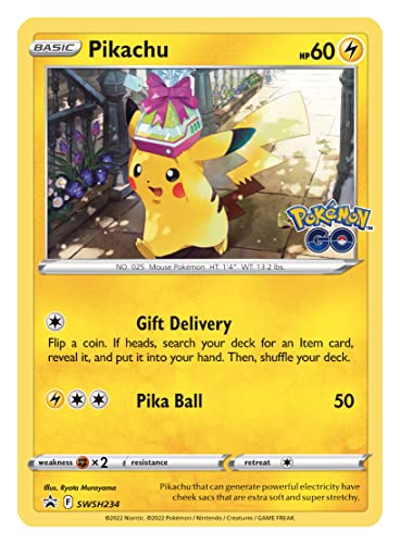 Pokémon TCG: GO Tin - Pikachu (2 Foil Cards & 4 Booster Packs)