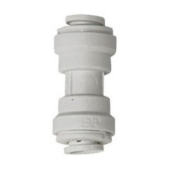 John Guest Union Connector 1/4" Tube OD x 1/4" Tube OD (PP0408W)