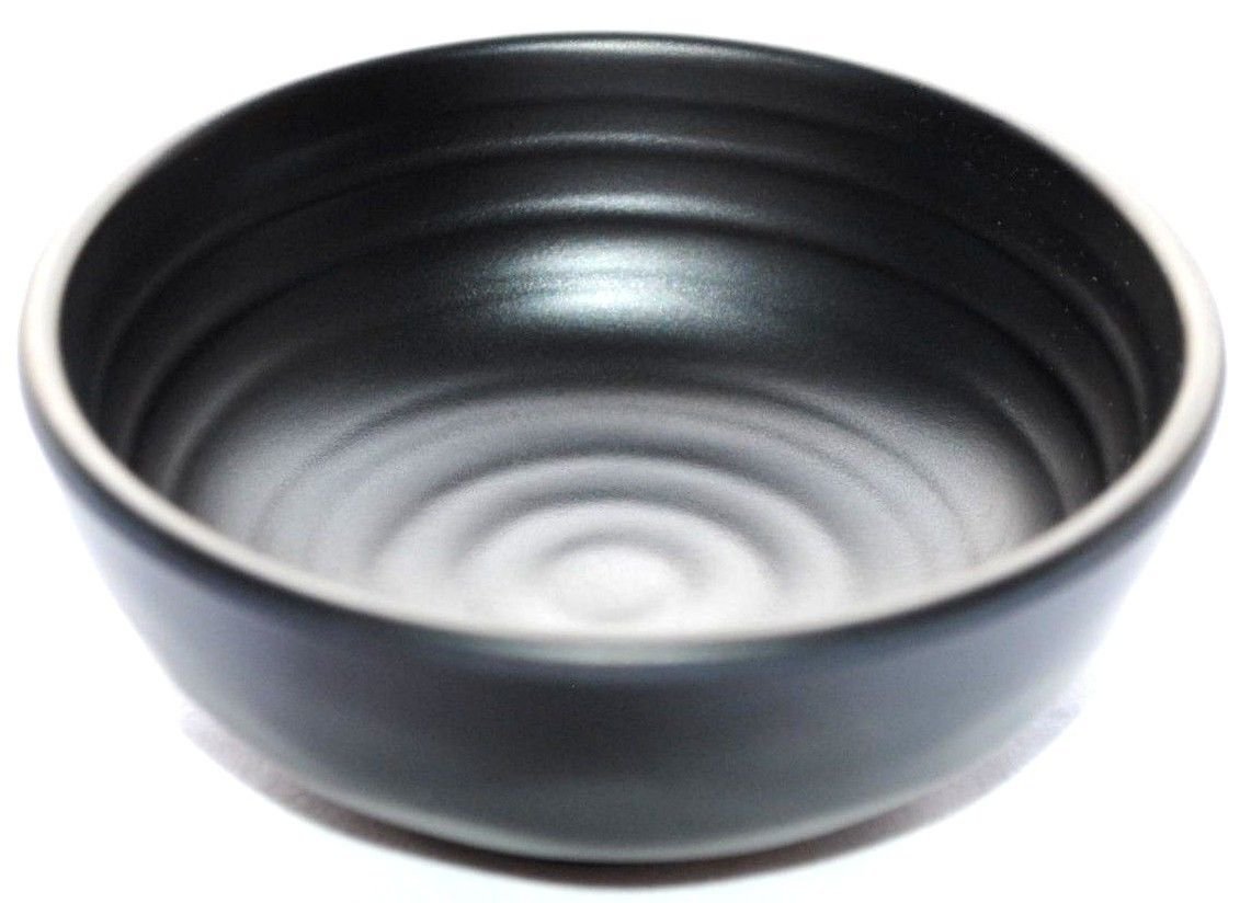 Lucky Star Melamine Round Snack Sauce Dipping Dishes Bowls Cups, 3-7/8" (4 oz), Black (10)