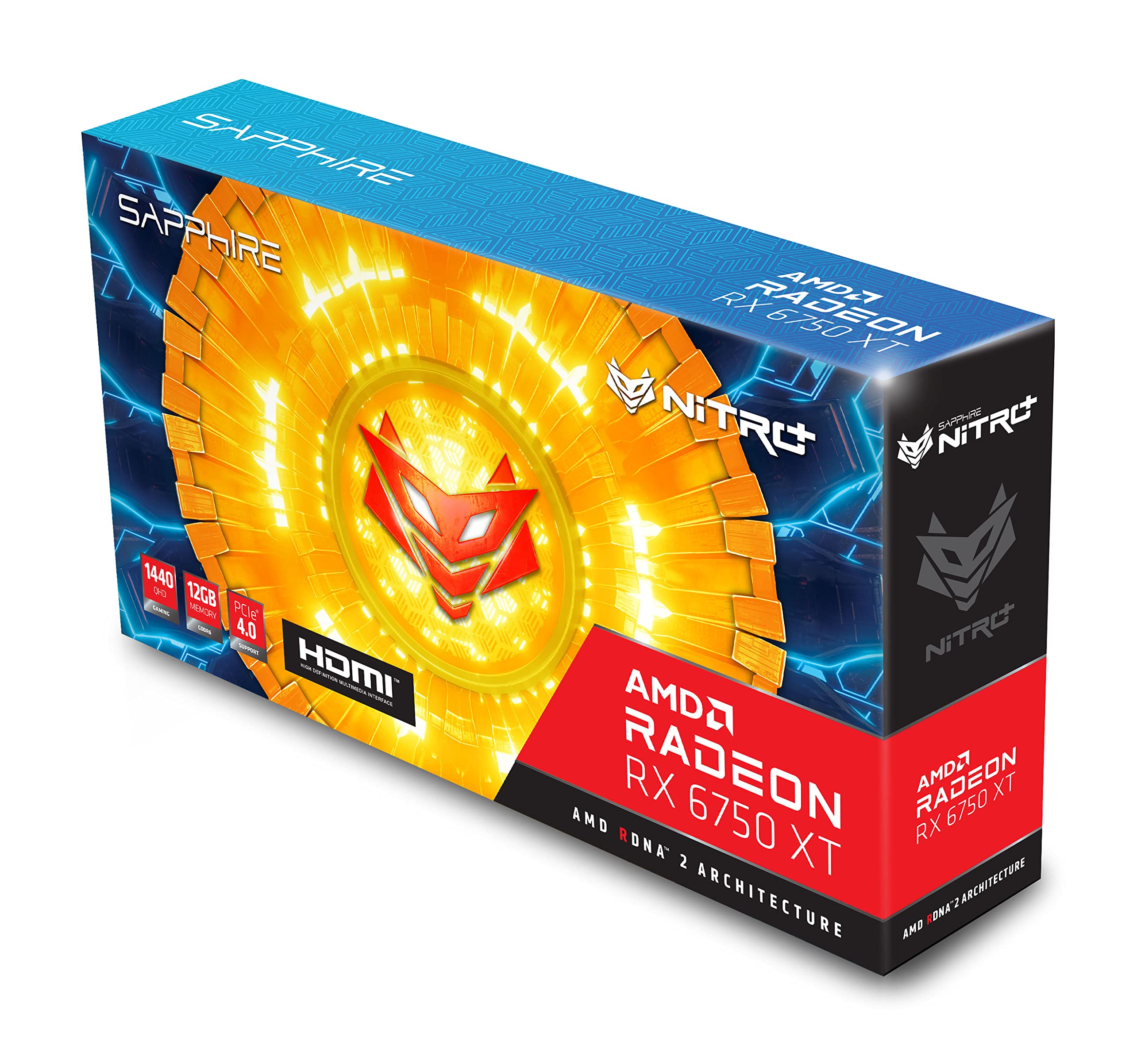 Sapphire 11318-01-20G Nitro+ AMD Radeon RX 6750 XT Gaming Graphics Card with 12GB GDDR6, AMD RDNA 2