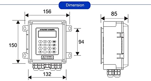 QYTEC Hose Timer SD Slot Version Ultrasonic Flow Meter TUF-2000B TM-1 DN50mm-DN700mm Ultrasonic Flow Meter Liquid Flowmeters Water Timer