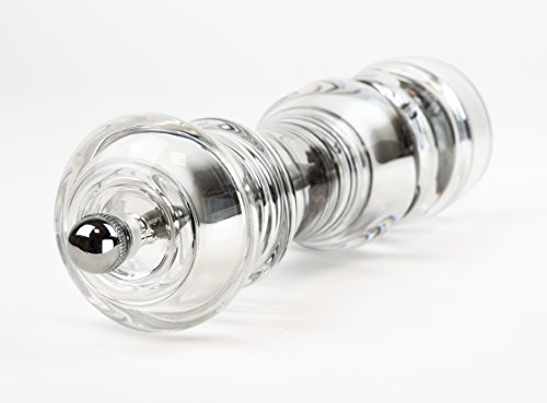 Peugeot - Nancy Manual Pepper Mill - Transparent Adjustable Grinder - Acrylic, Clear, 15 inches