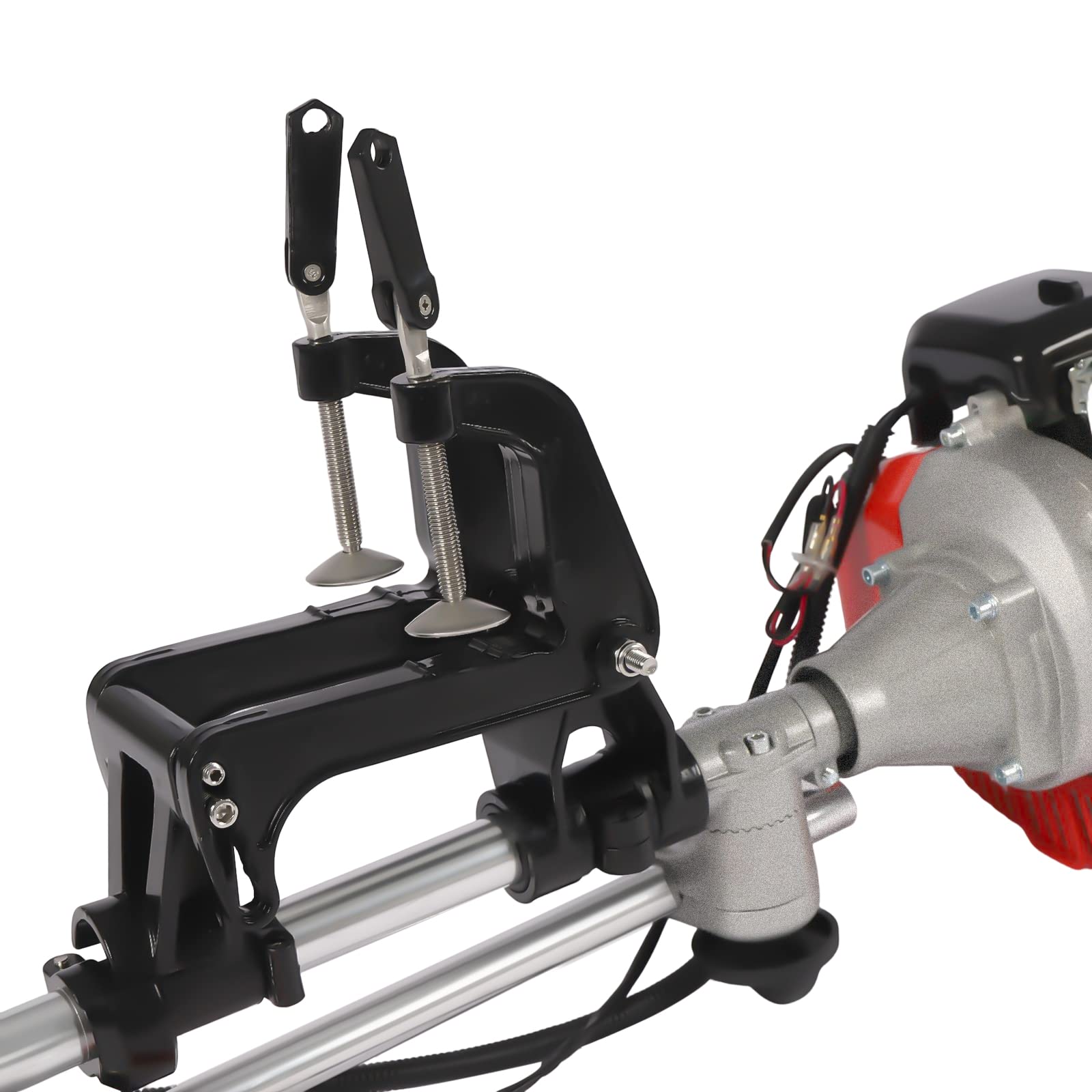 Outboard Motor Boat Engine 2 Stroke 2.3 HP, 52CC 1.7KW Marine Boat Motor w/Air Cooling System and Manual Pull Start for Inflatable Fishing Boats Yachts Water Sport Tools