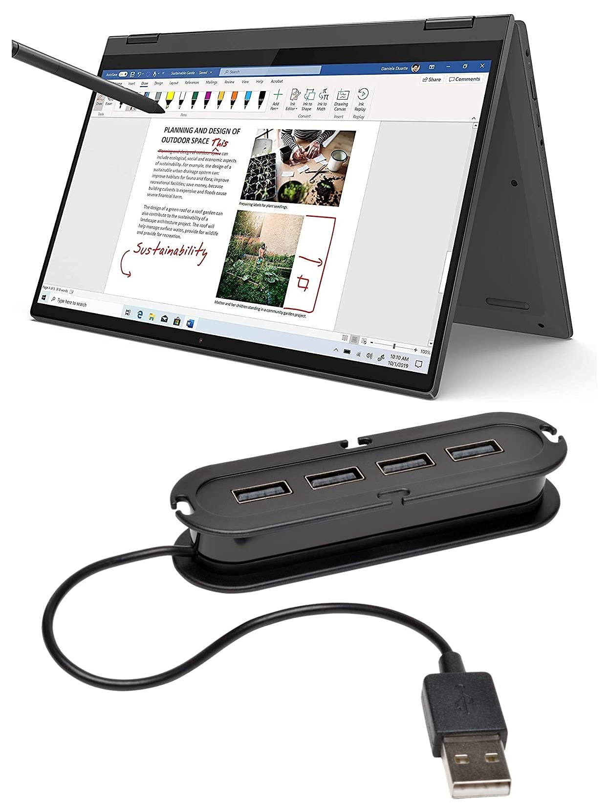 Lenovo Flex 5 14" 2-in-1 Laptop, 14.0" FHD (1920 x 1080) Touch Display, AMD Ryzen 5 4500U Processor, AMD Radeon Graphics, Digital Pen Included, Win 10 Pro, Graphite Grey (16GB RAM + 1TB SSD)