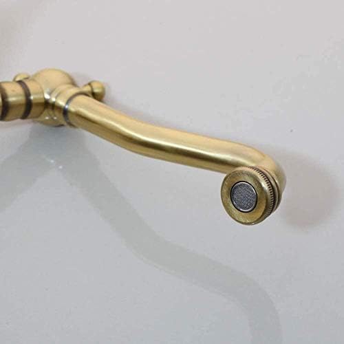 TECKI Kitchen Taps Faucet Bathtub Shower Faucet W/Brass Spray Wall Mount Hot and Cold Water Mixer Tap Bathroom Faucets Dual Handle 360 Swivel