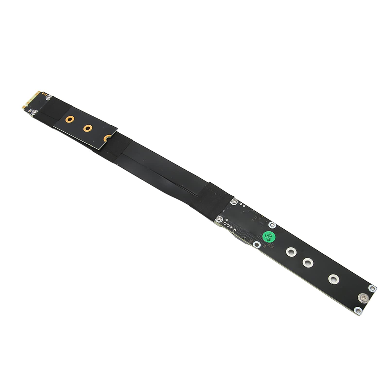 Rosvola M.2 NVMe SSD Extension Cable, SSD Extension Cable Small Compact Durable Portable PCB Material Easy Installation 32Gbps Transfer for Office (15cm)