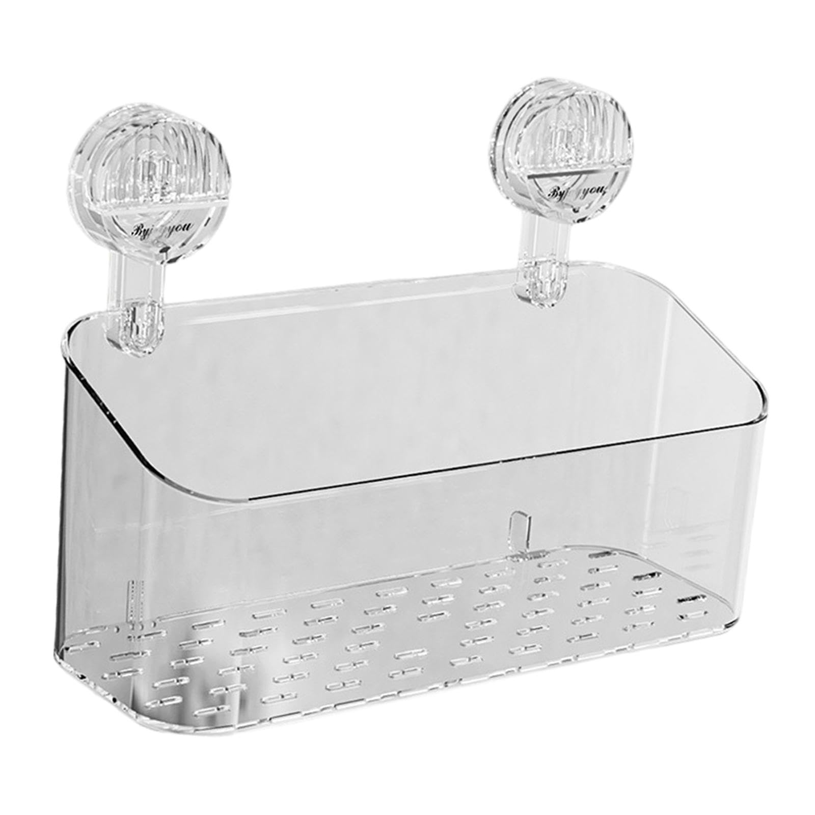 Sleek Shelf for Bathroom Organization, Clear, S