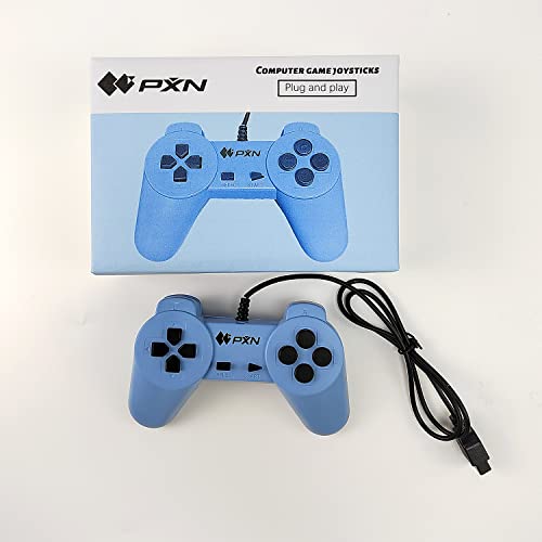 PXN-Computer game, joysticksGamepad Dual Shock Joystick Joypad for Desktop/Laptop & Steam/Roblox/RetroPie/RecalBox