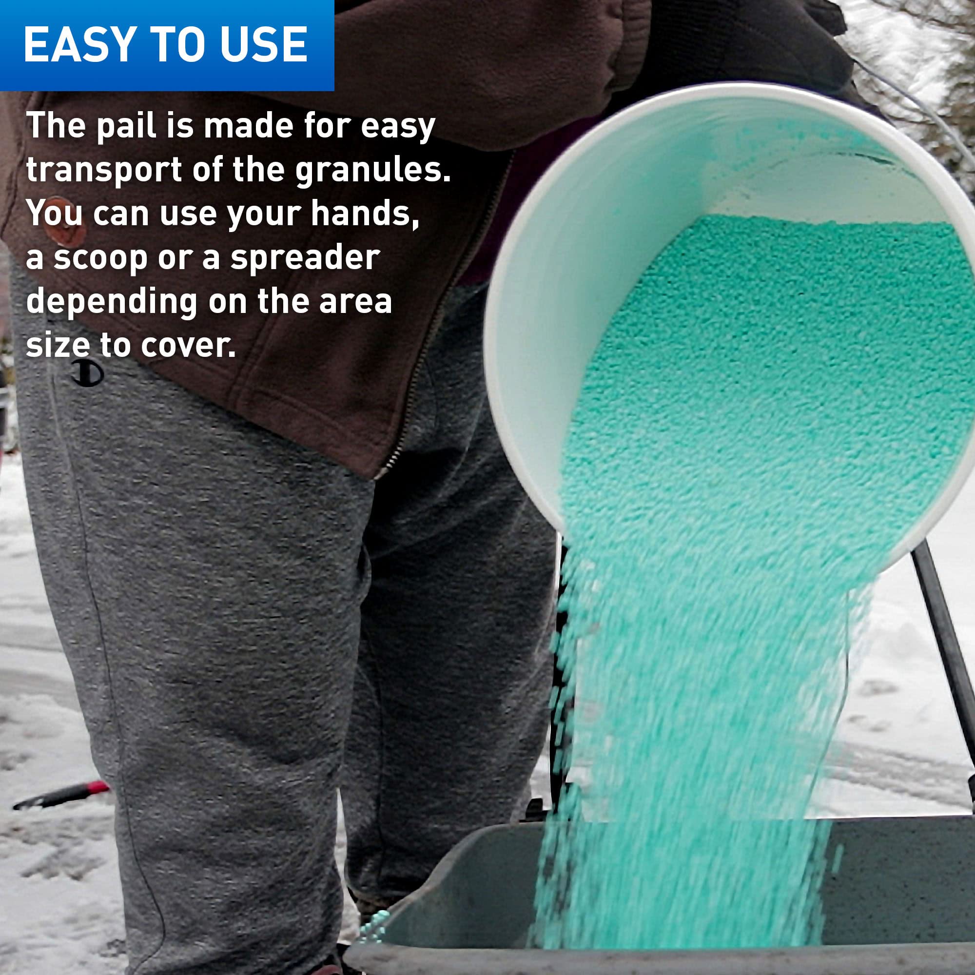 Safe Paw Dog Pet Friendly Saltless Ice Melt for Driveways, Sidewalks, Cured Concrete, Various Terrain, 35 Pound Pail (2 Pack)