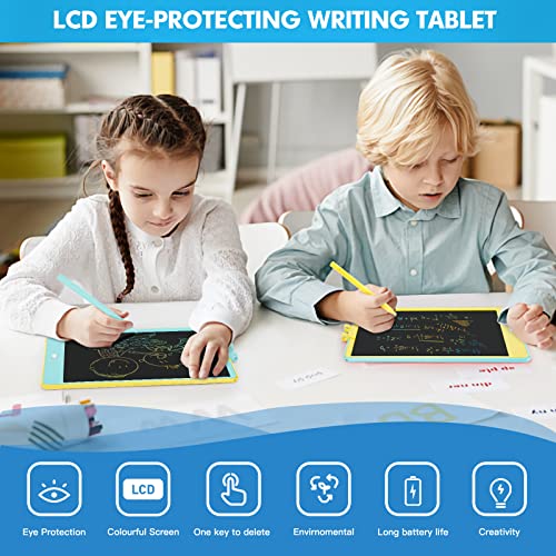 PYTTUR LCD Writing Tablet for Kids 10 Inch Colorful Toddler Doodle Board Drawing Tablet Reusable Electronic Drawing Pads Educational and Learning Toys for 3-8 Years Old Boy and Girls