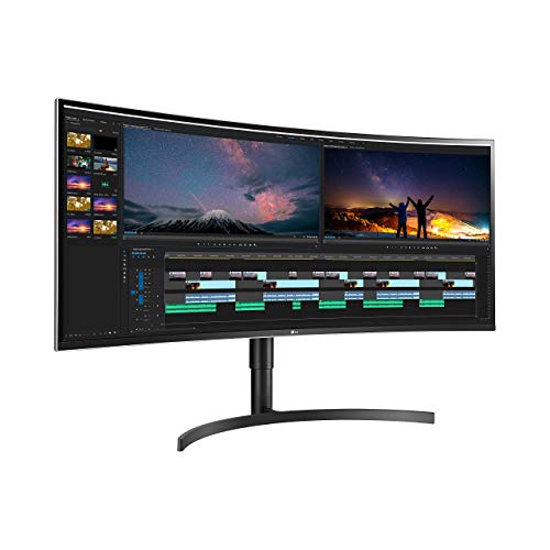 LG 38WN75C-B 38-Inch Class 21:9 Curved UltraWide QHD+ (3840 x 1600) IPS Display with HDR 10 and Tilt/Height Adjustable Stand, Black (Renewed)