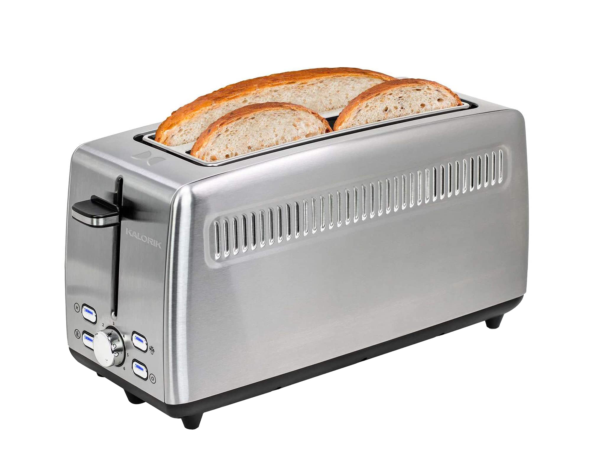 Kalorik 4-Slice Long-Slot Toaster, Stainless Steel