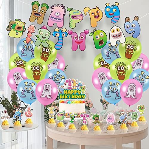 Lingtoolator onsters Birthday Party Decorations Monsters Party Supplies Party Banner Magnetic Wireless Charger, Wireless Magnetic Cell Phone Charger