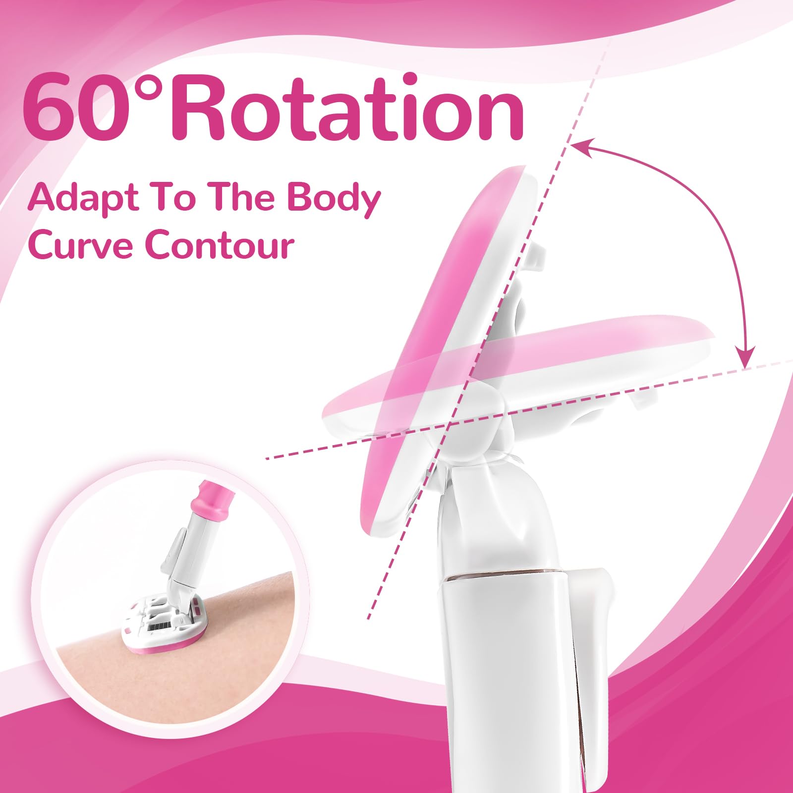 Razors for Women, Portable Womens Razors for Shaving with Travel Case, Extra Smooth Mini Razors with Lubricating Strip