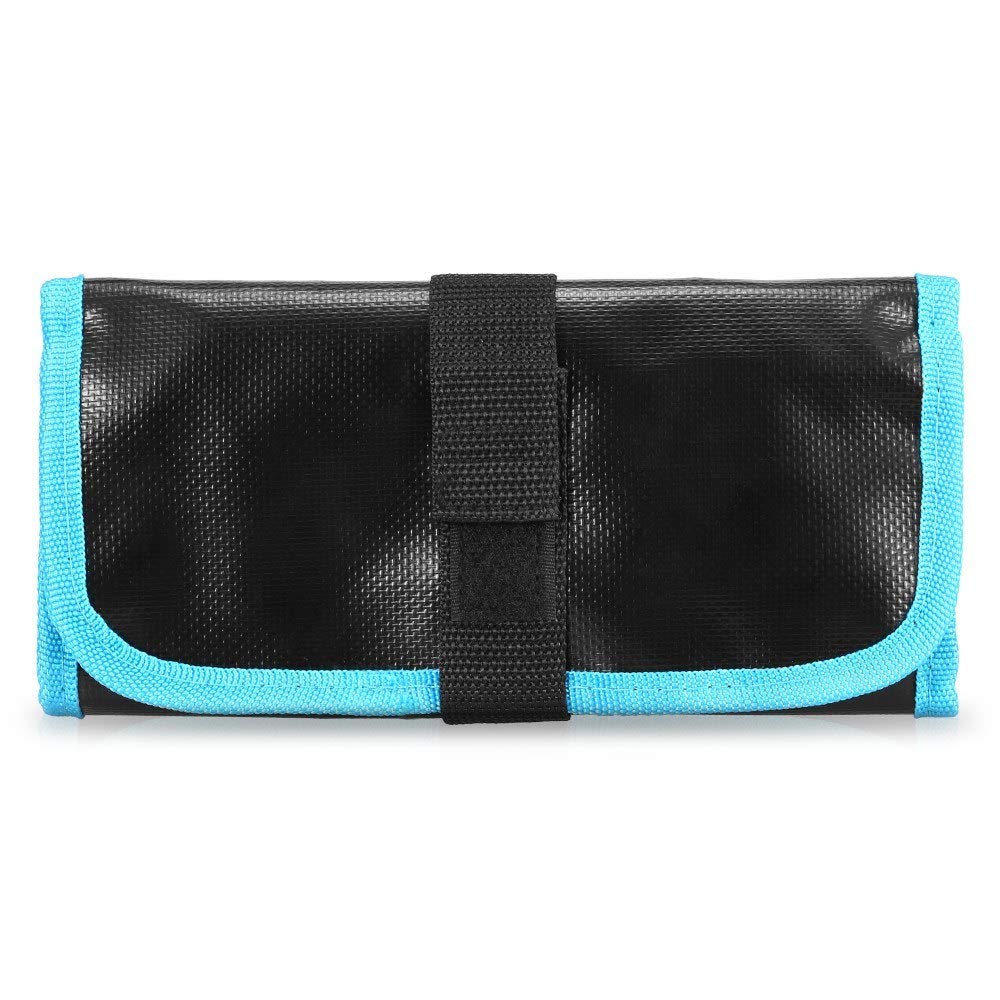 MengK Waterproof PVC Fishing Jig Bag 12 Pockets Protective Lure Bag Jig Storage Cover Bag Pouch Fishing Baits Tools Accessories Storage Organizer Bag