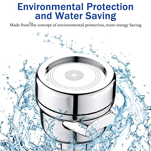 Pinkiou Faucet Sprayer Attachment, Kitchen Sink Sprayer Attachment for Faucet, 360° Rotatable Anti-Splash Faucet Aerator Faucet Nozzle with 3 Modes Adjustment