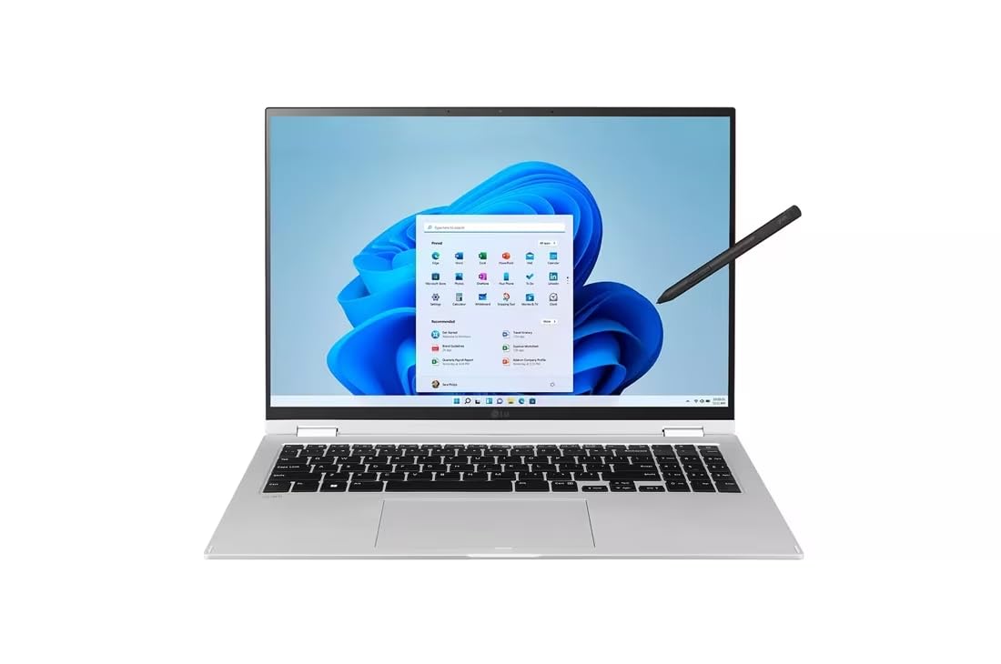 LG Gram 16 2-in-1 Laptop 2023 16" WQXGA IPS Touchscreen 12-Core 12th 12th Intel i7-1260P 16GB RAM 4TB SSD Iris Xe Graphics Thunderbolt 4 Wi-Fi 6E Backlit KB Windows 11 Pro w/ONT 32GB USB and Pen