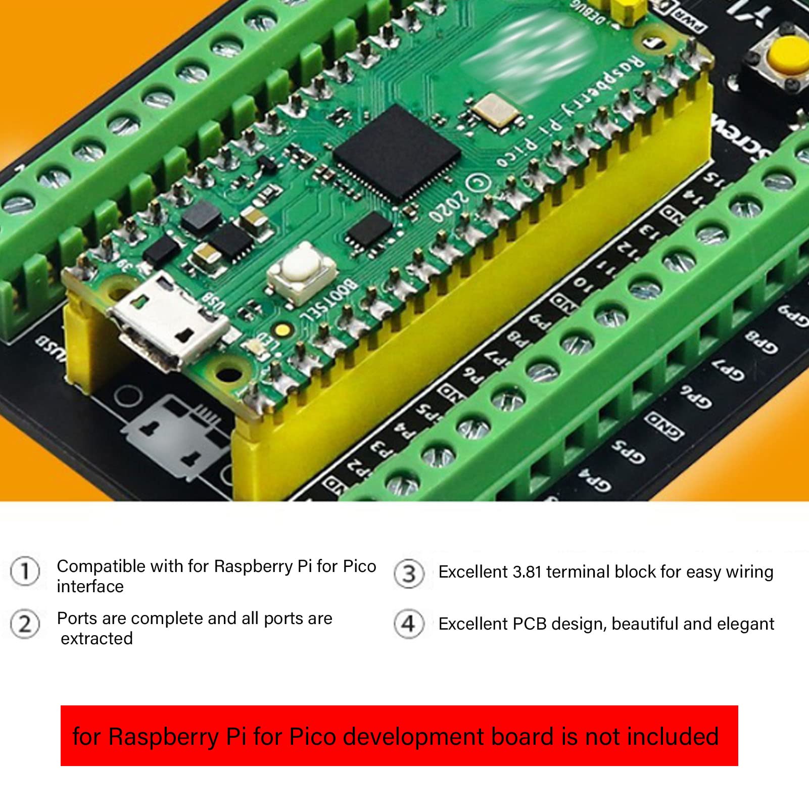 Terminal Block Breakout Board, Stable Nice Wearresisting Expansion Board for SWD
