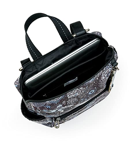 Sakroots womens Eco-twill, Laptop Compartmen Loyola Backpack in Eco Twill Convertible Purse with Adjustable Crossbody Strap Multifunctional Bag, Midnight Seascape, One Size US
