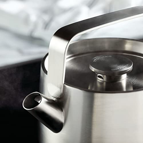 KitchenAid Teakettles Stainless Steel Whistling Teakettle, 1.9 Quart - Brushed Stainless Steel