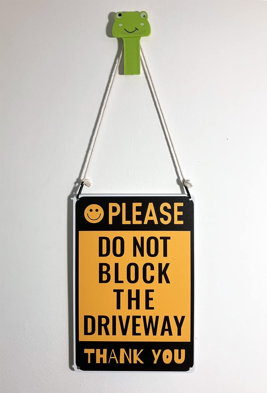 Please Do Not Block The Driveway Metal Sign No Parking Sign for Outdoor Street Decor 12" * 8" (510)