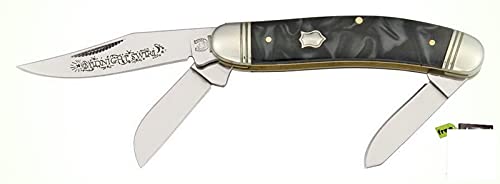 Rough Rider Gentlemans Stockman Midnight Swirl Handle Folding Blades Knife