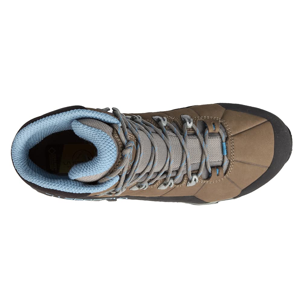La Sportiva Women's Nucleo High II GTX Hiking Boots, Oak/Topaz, 7