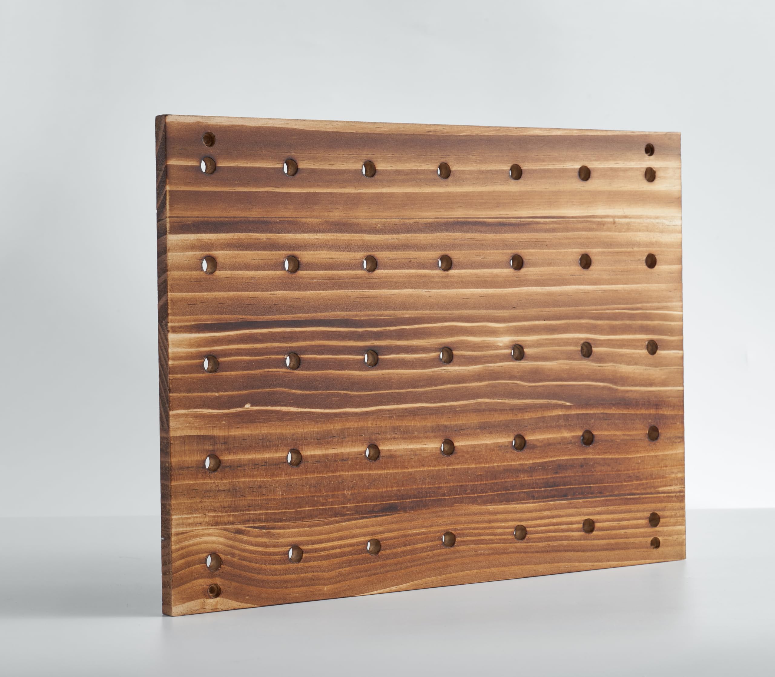 socalsunny Wood Pegboard Combination Wall Organizer Kit, Wooden Display Pegboard Panel Kits for Bedroom, Study, Office, Bathroom, 2 Pieces Pegboards and 15 Accessories