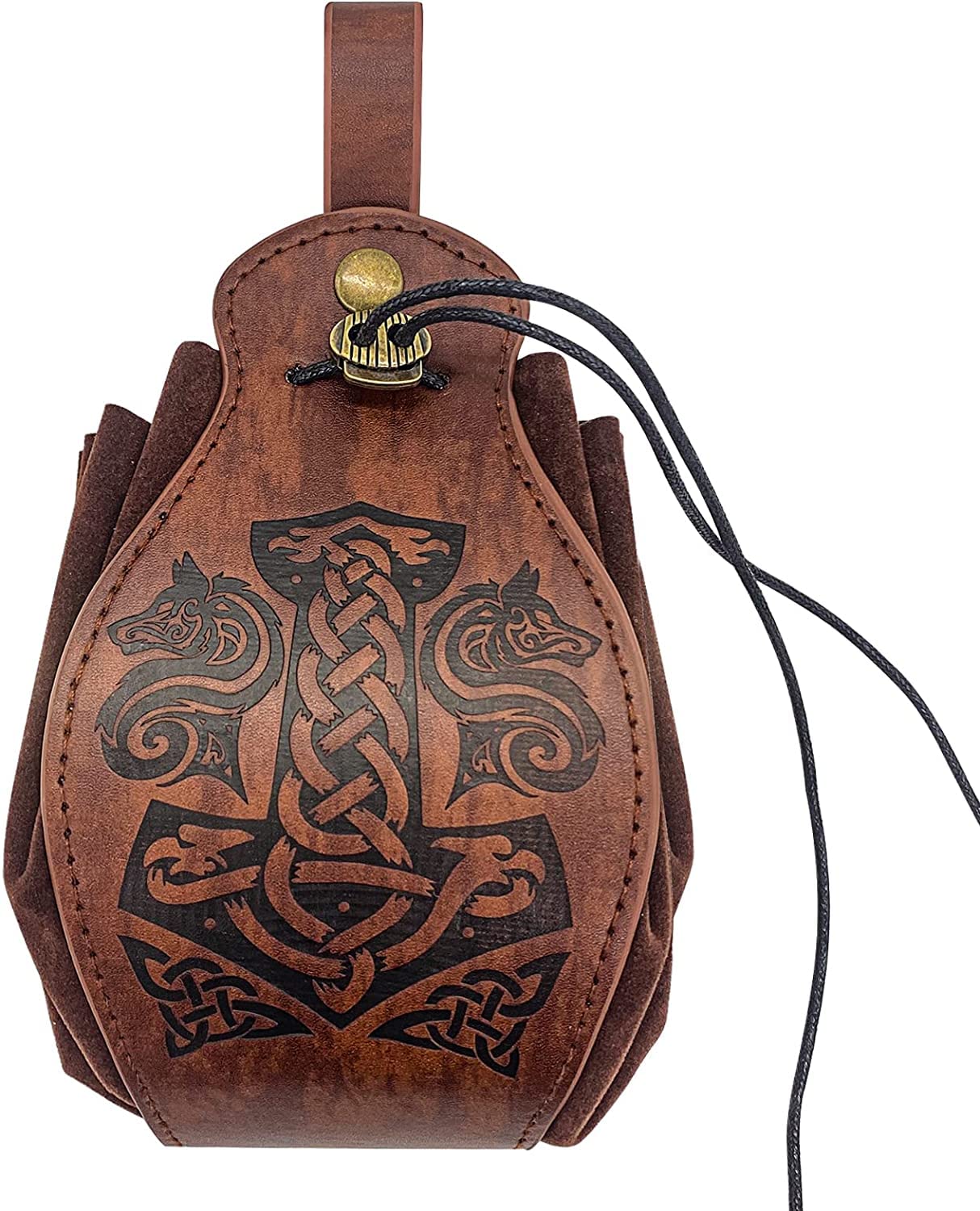 Portable Dice Tray,DND ,Dungeons and Dragons dice bag for Roleplaying Game and Other Uses (Wolf Head)