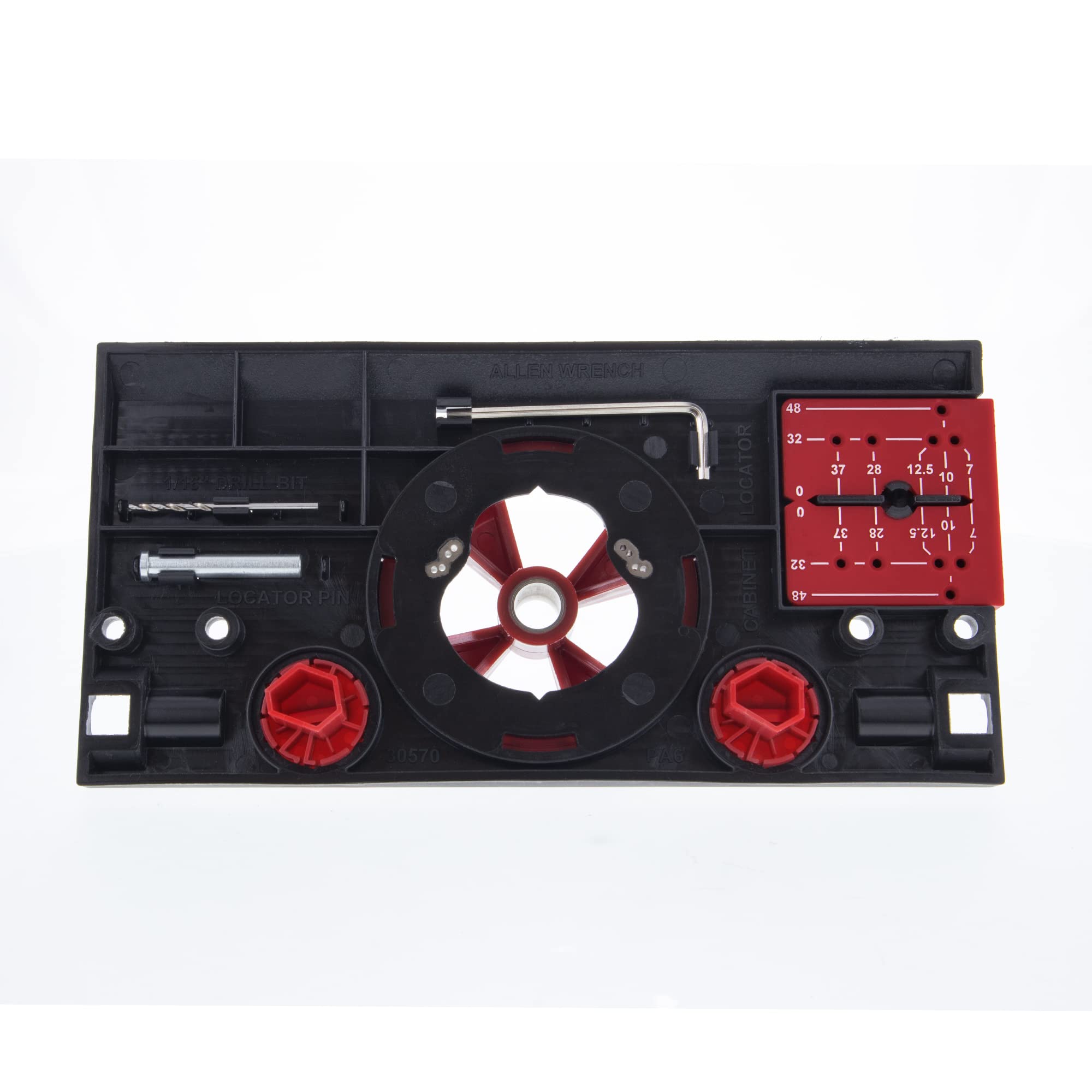 Milescraft 1342 Euro Hinge Jig β Concealed Hinge Jig, Drilling Guide, Drill Jig for Framed and Frameless Cabinets. Metal Drill Guide Produces Perfect Hinge Holes. 35 mm Forstner Bit Included