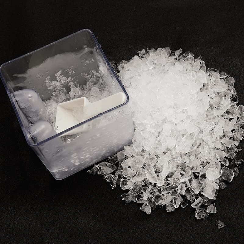 Luvitory Ice Crusher Machine for Home, Crushed Ice Maker, Easy to Use Shaved Ice Machine for Ice cube Drinks