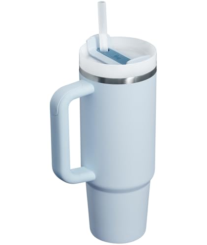 Stanley Quencher H2.0 Tumbler with Handle & Straw 30 oz | Twist On 3-Way Lid | Cupholder Compatible for Travel | Insulated Stainless Steel Cup | BPA-Free | Glacier