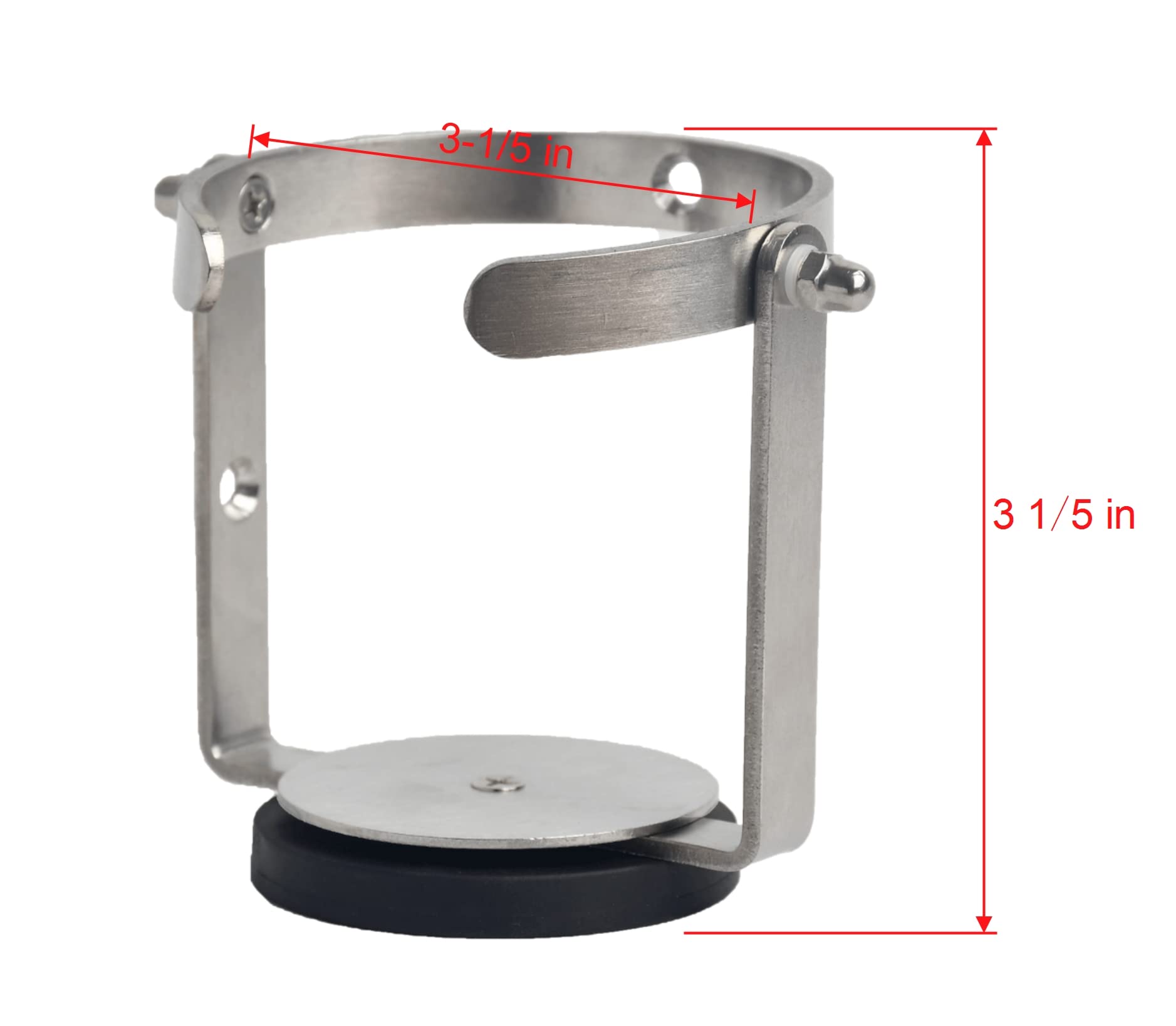 Universal Multidirectional Magnetic Cup Holder, Suitable for Placing All Kinds of Cups on Tractor, Lawnmower and Forklift, Horizontal Mounting Magnetic, Side Mounted Magnetic (1 Pack)