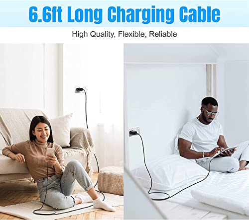 Samsung Charger Type C Charger Fast Charging USB C Fast Charger for Samsung Galaxy S20/S20 Plus/S10/S10 Plus/S10e/S21/S21+/S21Ultra/S9/S9 Plus/S8/S8 Plus/Note 8/9/10/20/S22/S23 with 6.6ft Type C Cable