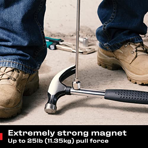 NoCry Telescoping Magnetic Pickup Tool with 25lb Pull Force β Magnet Stick Extendable up to 30in; Non-Slip Extendable Magnet Pickup Tool, Telescopic Magnetic Pick-Up Tool with Extra Strong Magnet