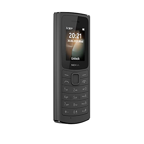 Nokia 110 4G Dual-SIM 48MB ROM + 128MB RAM (GSM Only | No CDMA) Factory Unlocked 4G/LTE Cell-Phone (Charcoal) - International Version