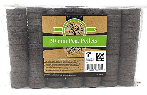 Root Naturally 30mm Peat Pellets - 100 Count