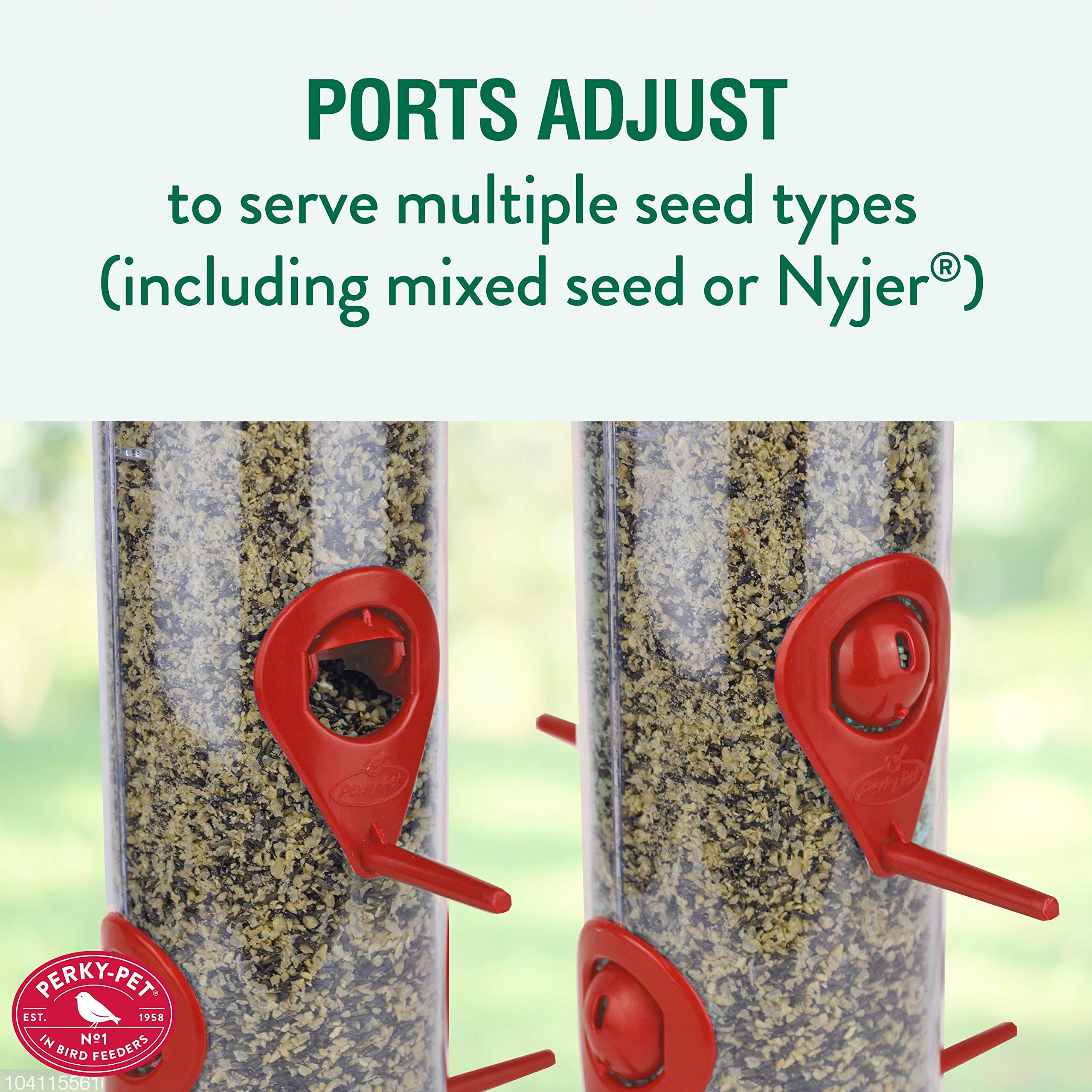 Perky-Pet 3264 Red Wild Bird and Finch Feeder