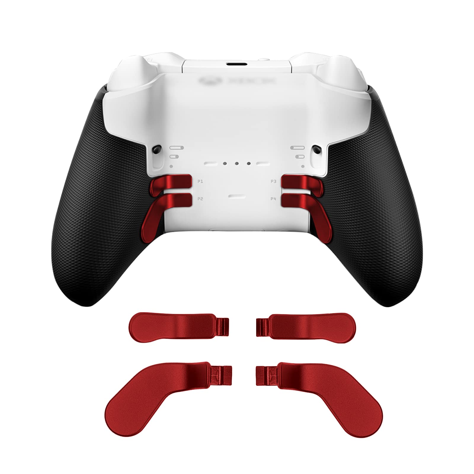 Paddles and D-Pads for Xbox Elite Controller, Metal Stainless Steel Replacement Part for Xbox One Elite Controller Series 2(Red)