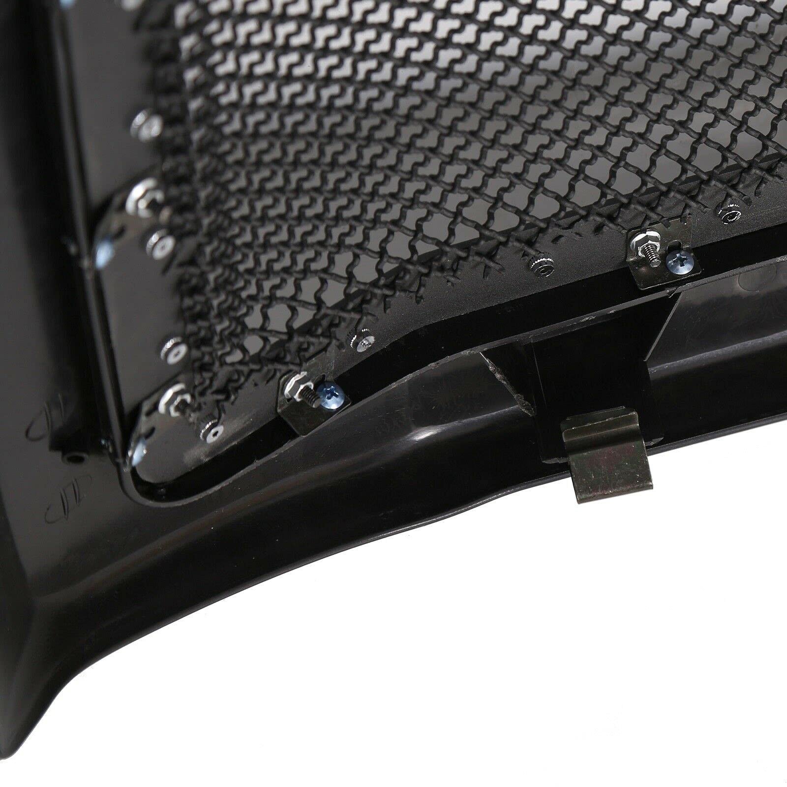 LAFORMO Rivet Mesh Front Bumper Grille w/Shell Compatible with 2005 2006 2007 Ford F250 F350 Super Duty