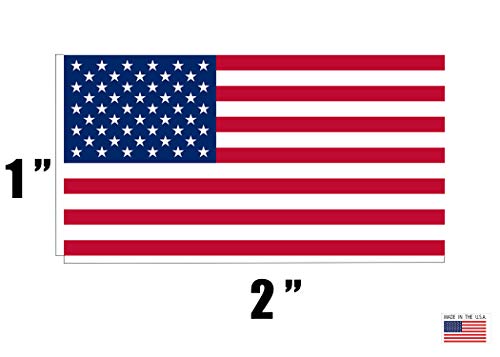 Rogue River Tactical Pack of 6 USA Flag Stickers United States Work Hard Hat Biker Helmet Stickers Decals Toolbox 1x 2