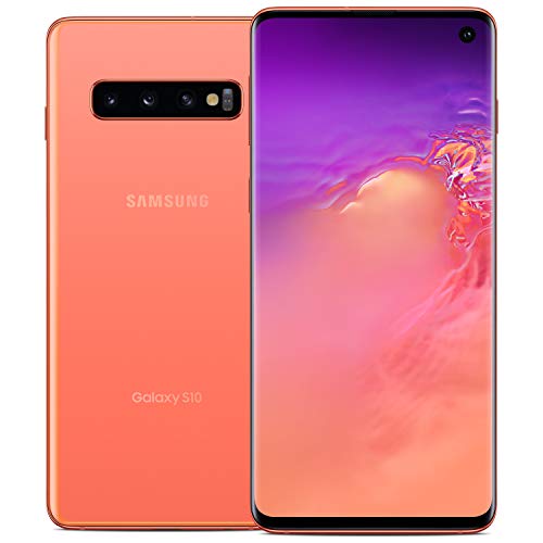 Samsung Galaxy S10 Factory Unlocked Android Cell Phone | US Version | 128GB of Storage | Fingerprint ID and Facial Recognition | Long-Lasting Battery | Flamingo Pink