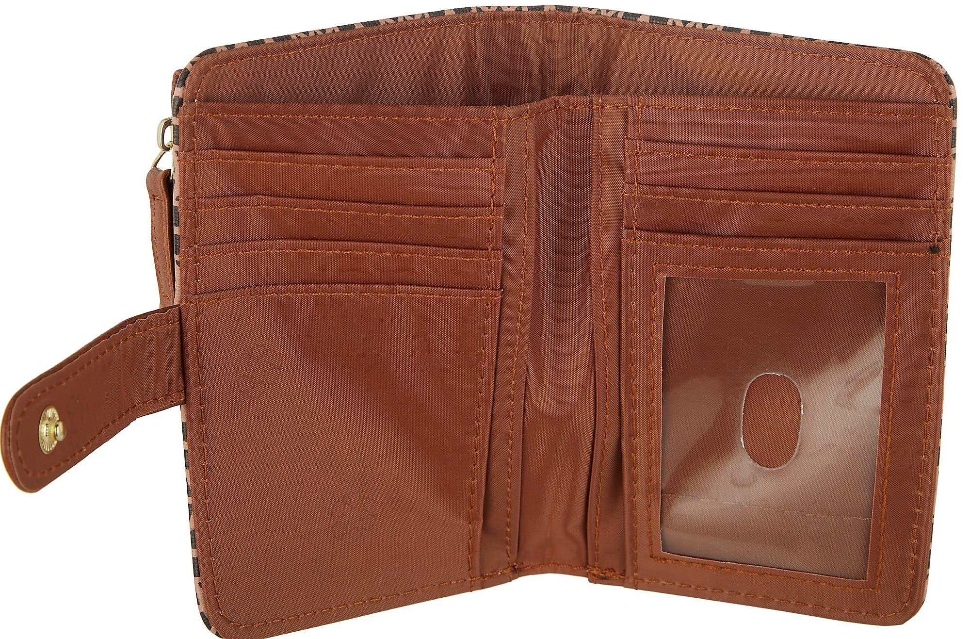 Mundi Campbell Ring Bridgehampton Vegan Leather Wallet One Size Brown multi