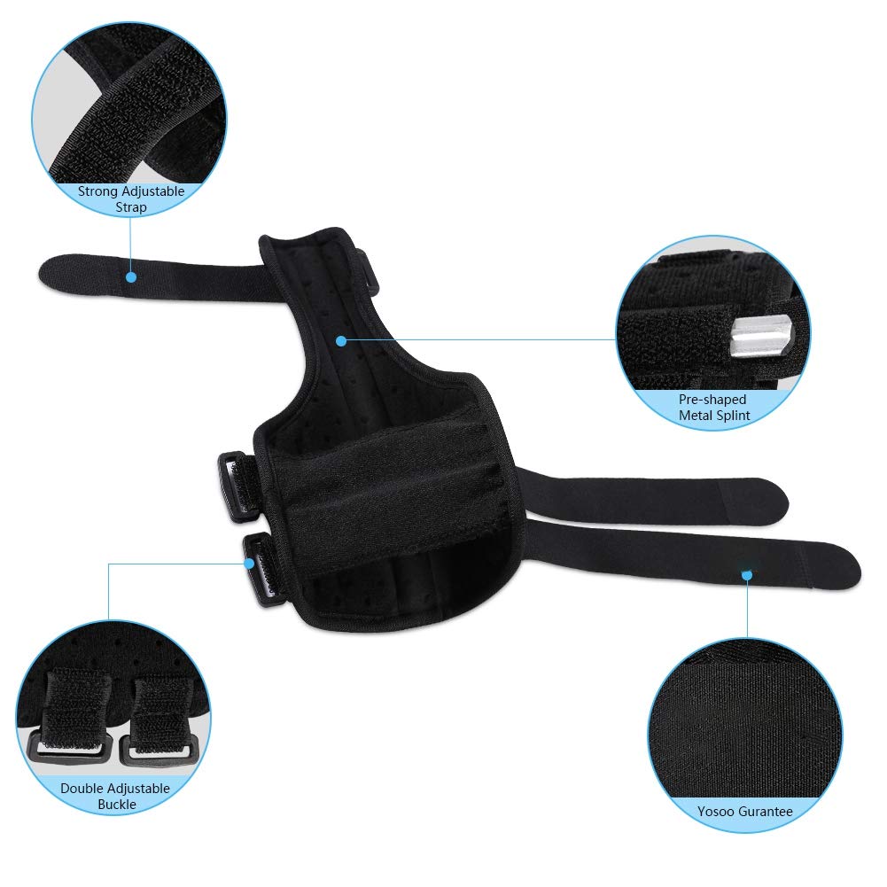 Jimfoty Thumb Brace, Thumb Splint Arthritis Thumb Splint, Thumb Stabilizer, for Arthritis Sprains Soft Tissue Injuries for Left or Right Hand