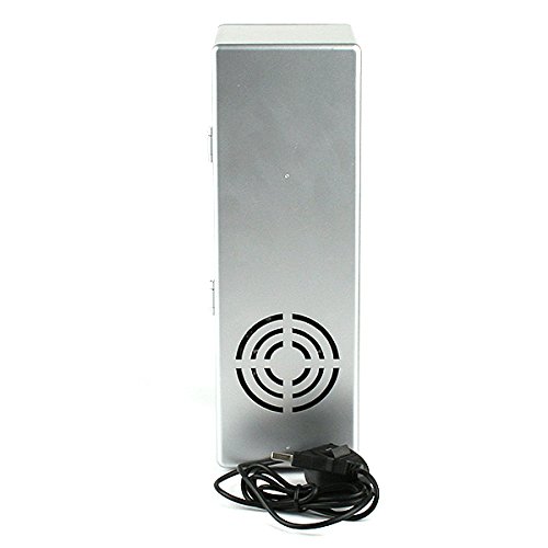 Mini PC USB Cooler & Warmer, HQF® Portable USB Beer Beverage Drink Cans Fridge Cans Cooler Warmer for Cold/Hot Beverage Drinks (Silver, Bigger Size)