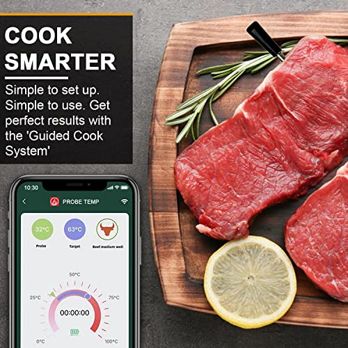 Our M2 Meat Thermometer Digital – App Controlled Bluetooth Meat Thermometer – Meater Thermometer Wireless for Cooking – Stainless Steel Grill, Oven, Smoker, BBQ Thermometer